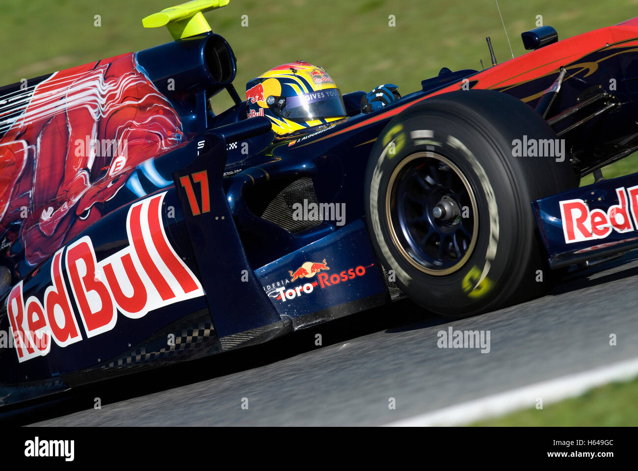 Motorsports, Jaime Alguersuari, SPA, in the Toro Rosso STR4 race car ...