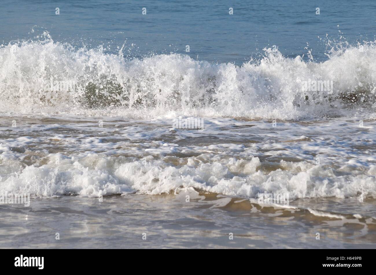 Close up waves beach in hi-res stock photography and images - Alamy