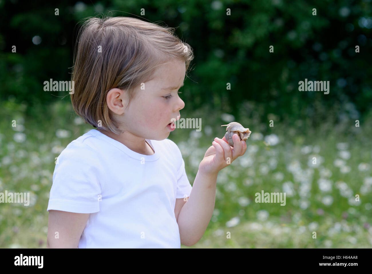 Child holding snake hi-res stock photography and images - Alamy
