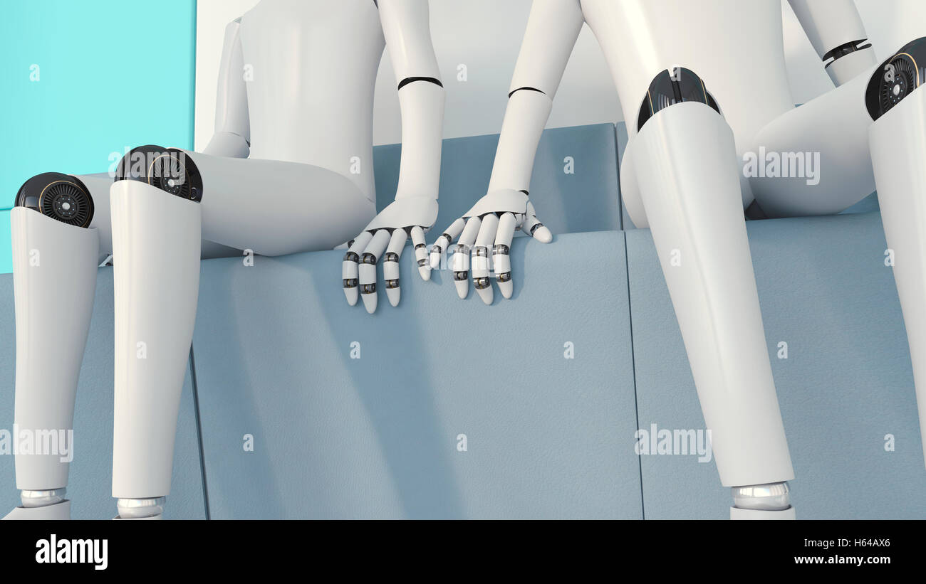 Human hand robots symbol hi-res stock photography and images - Alamy