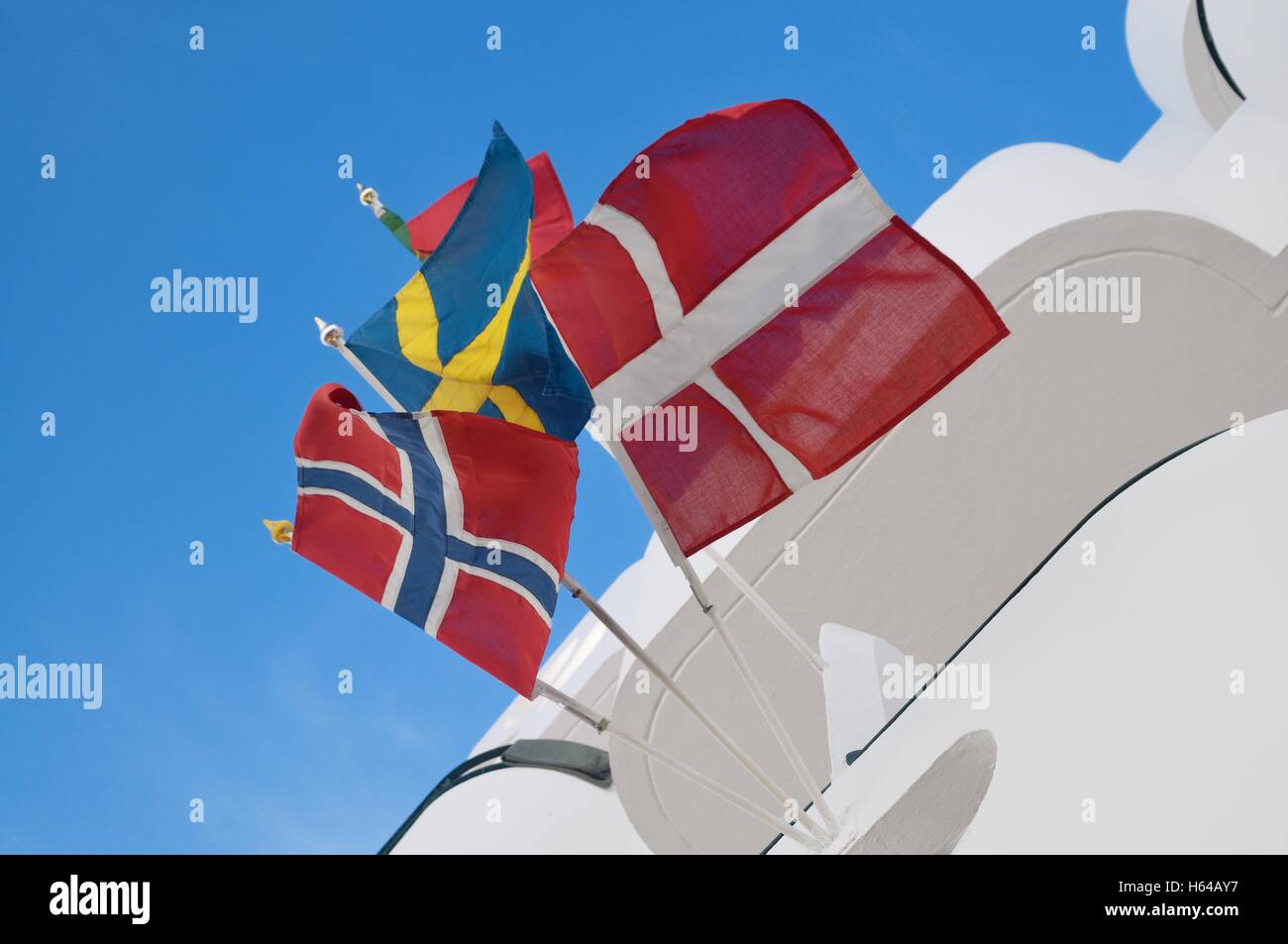 Scandinavian flags hi-res stock photography and images - Alamy