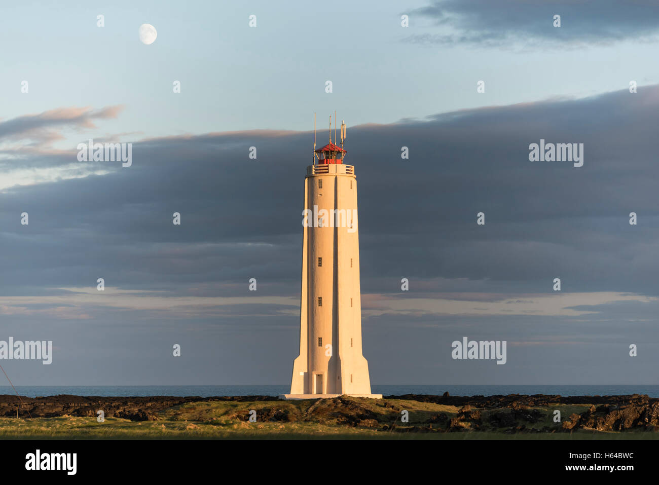 Iceland, Snafelsness, Lighthouse of Malariff Stock Photo - Alamy