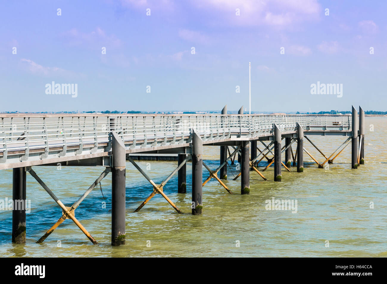 Modern pontoon bridge in noirmoutier hi-res stock photography and ...