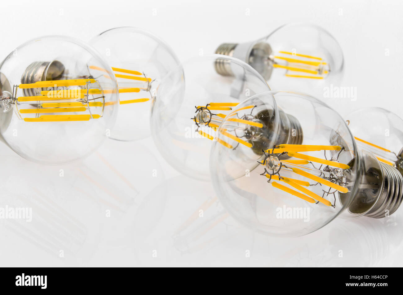 a performance different types of LED bulbs with different number of LED ...