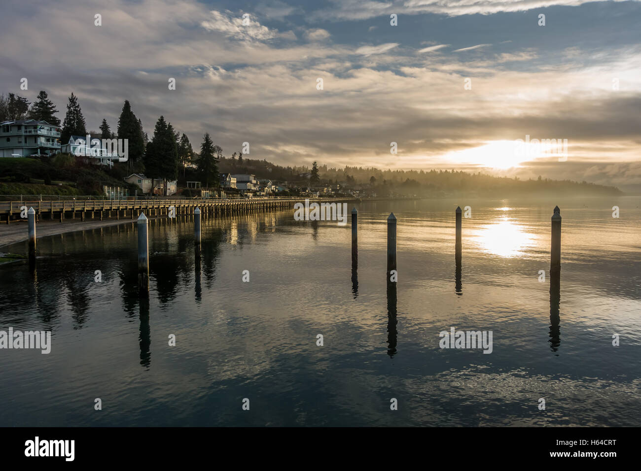 Pacific Northwest Sunset Stock Photos & Pacific Northwest Sunset Stock ...