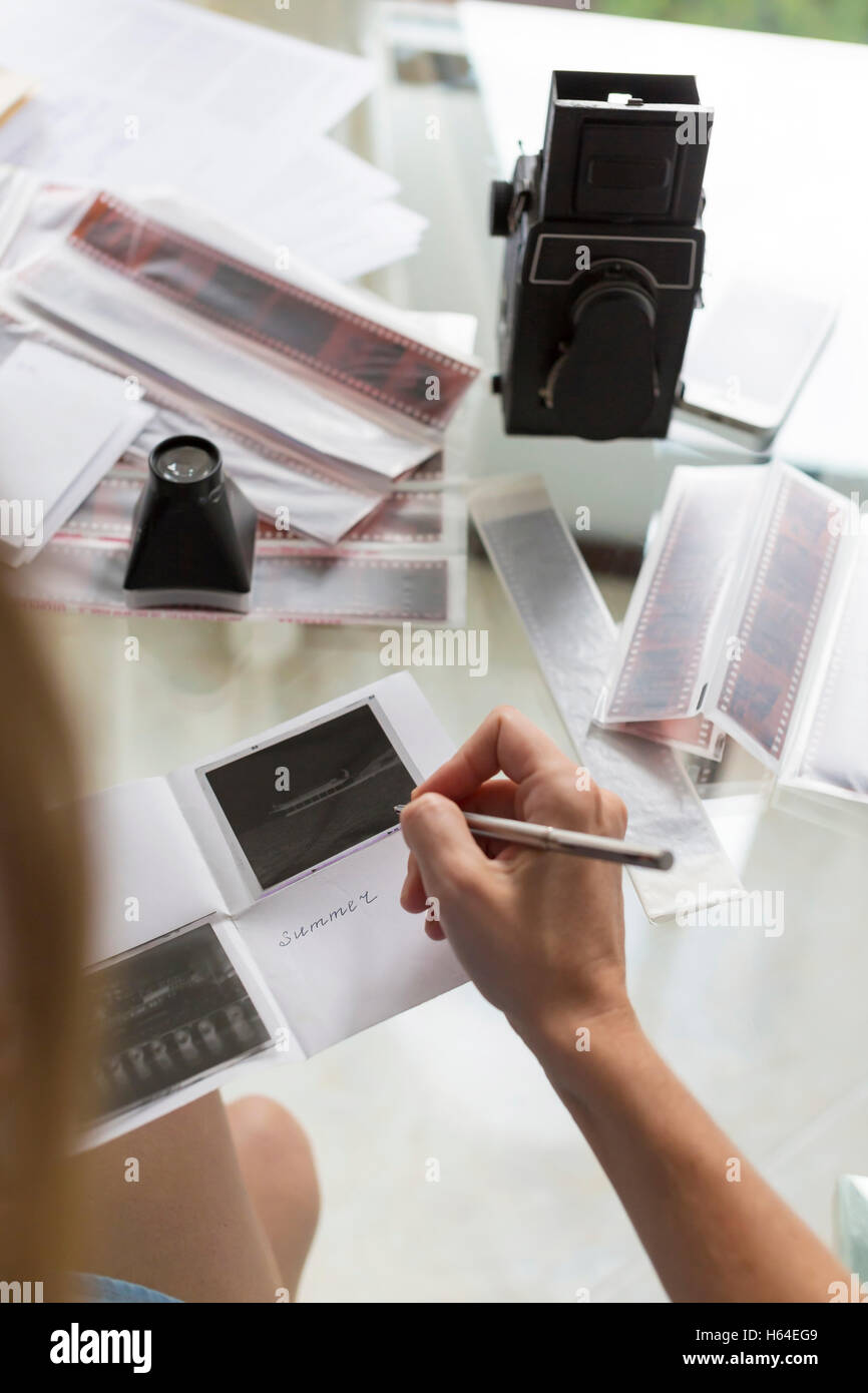 Close up person labeling hi-res stock photography and images - Alamy