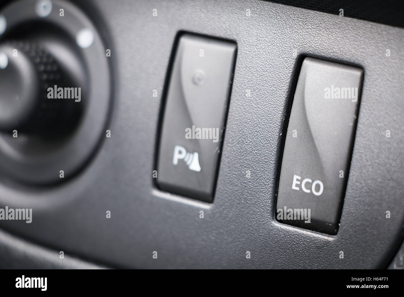 eco switch on a car dashboard Stock Photo - Alamy
