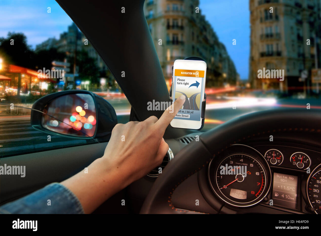 Navigation app hi-res stock photography and images - Alamy