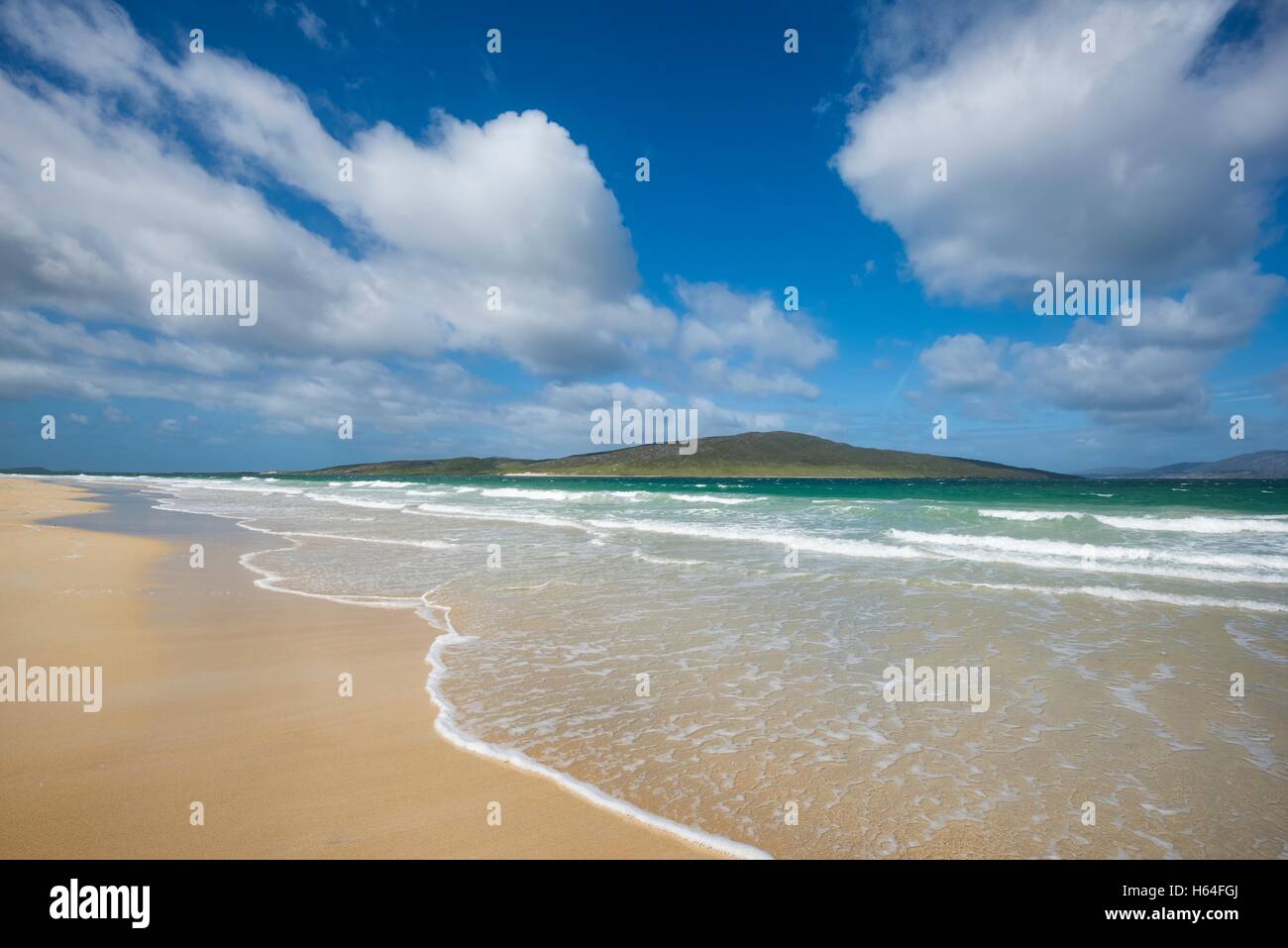 UK, Scotland, Isle of Harris, Leverburgh, Luskentyre Beach Stock Photo ...