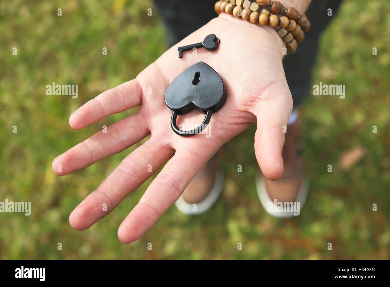 Heart shaped key and lock hi-res stock photography and images - Alamy