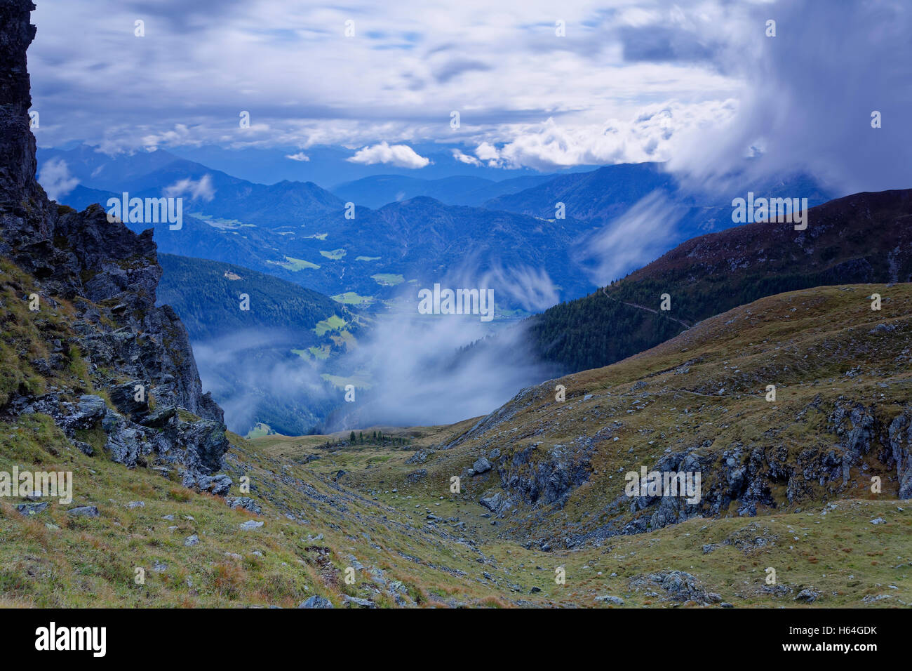 Drau valley in clouds hi-res stock photography and images - Alamy