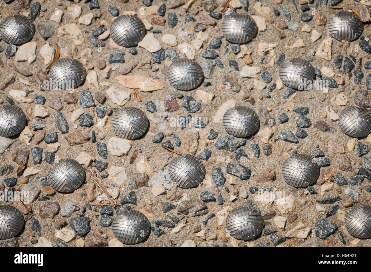 road nail on a zebra crossing Stock Photo - Alamy
