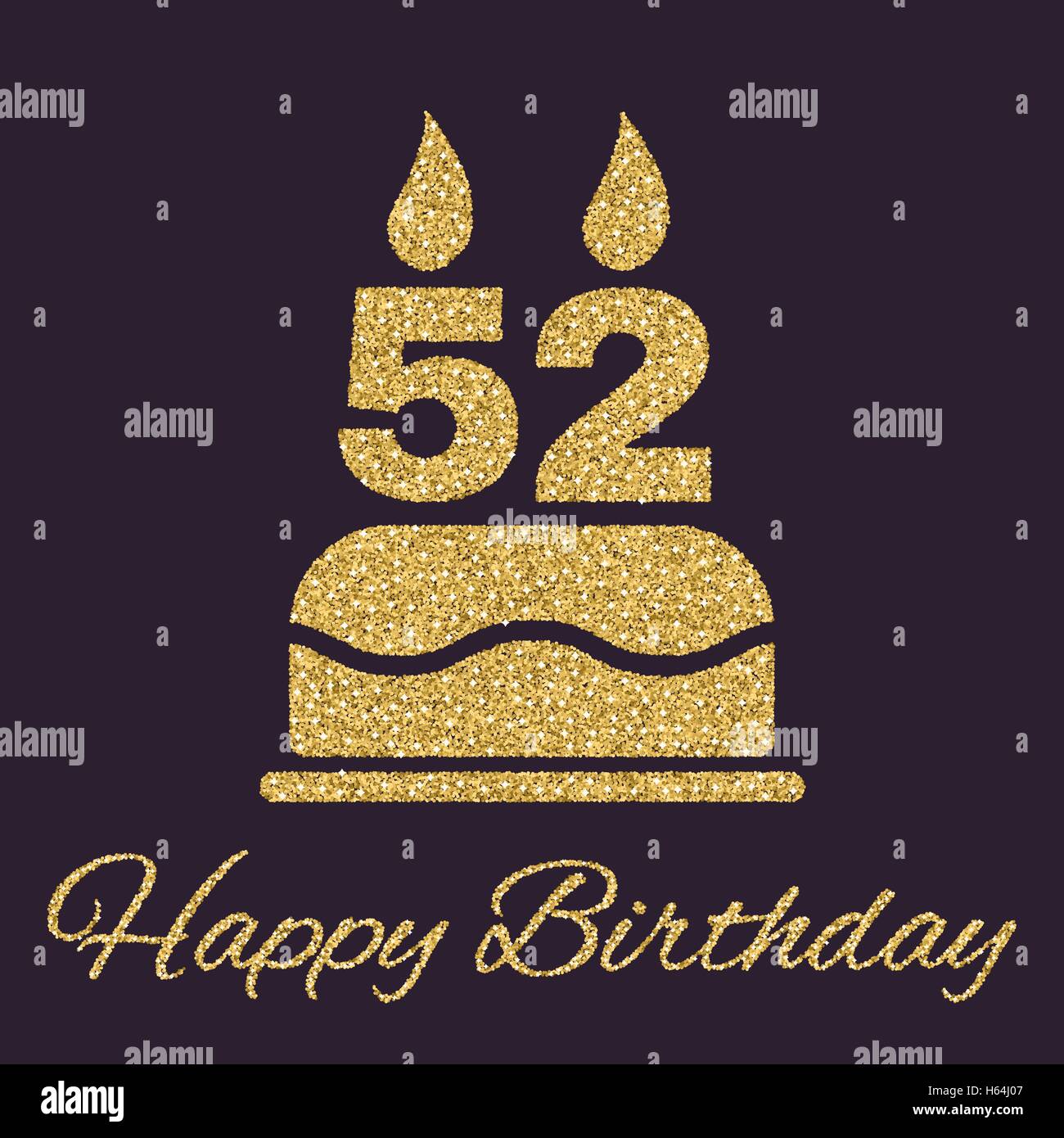 52 birthday logo hi-res stock photography and images - Alamy