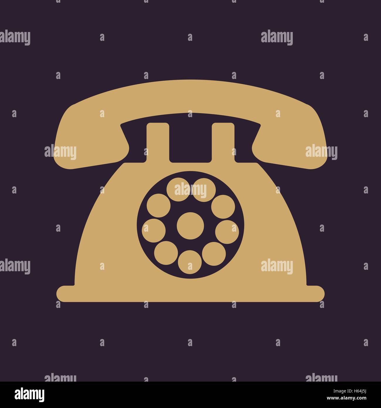 The phone icon. Telephone and support, hotline, helpdesk symbol. Flat ...