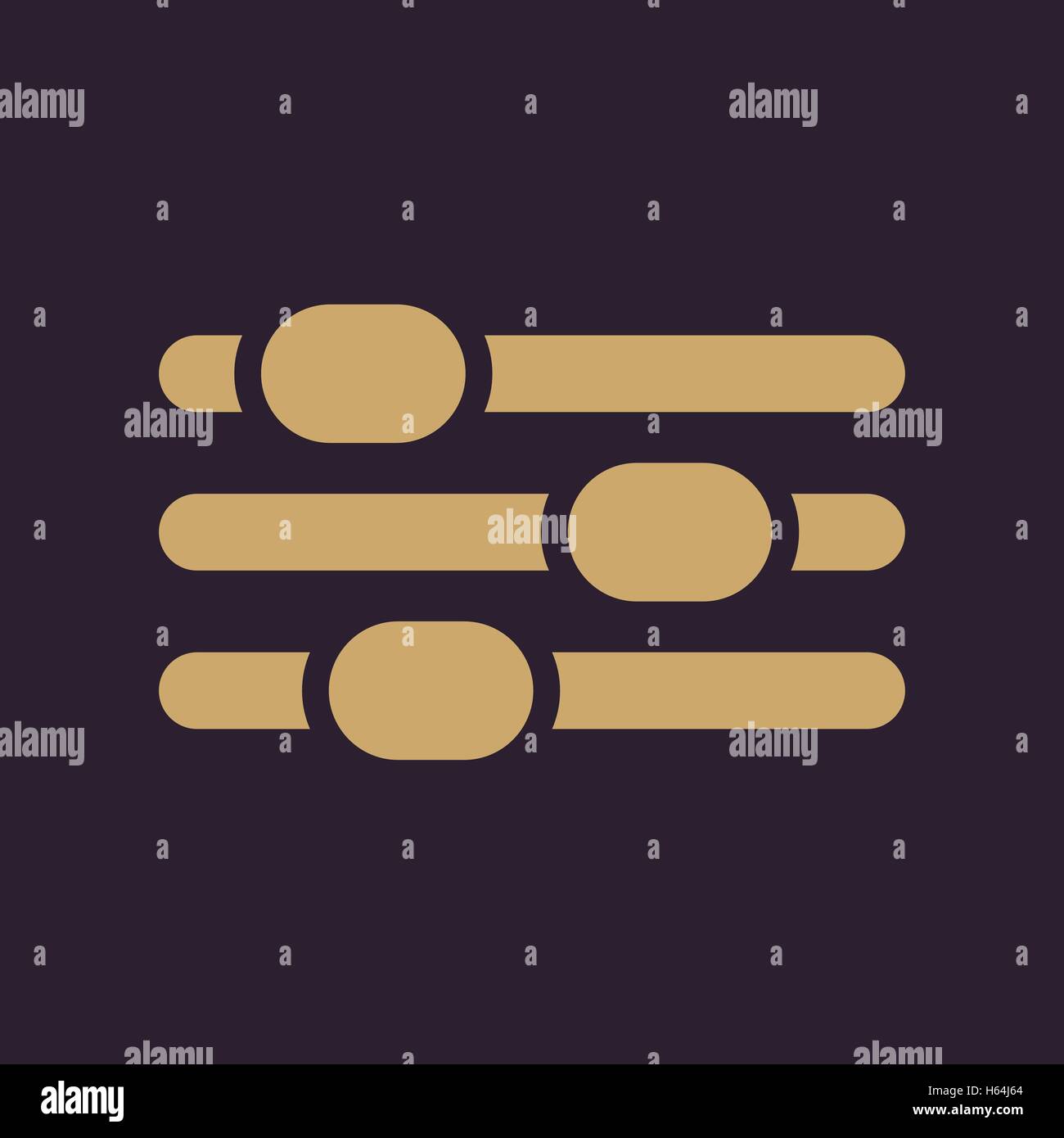 The adjustment icon. Settings symbol. Flat Stock Vector Image & Art - Alamy