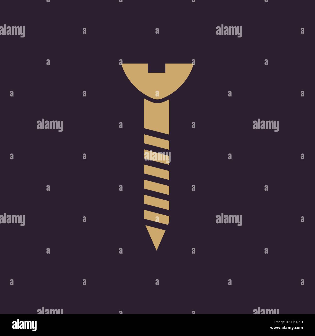 The Screw icon. Bolt symbol. Flat Stock Vector Image & Art - Alamy