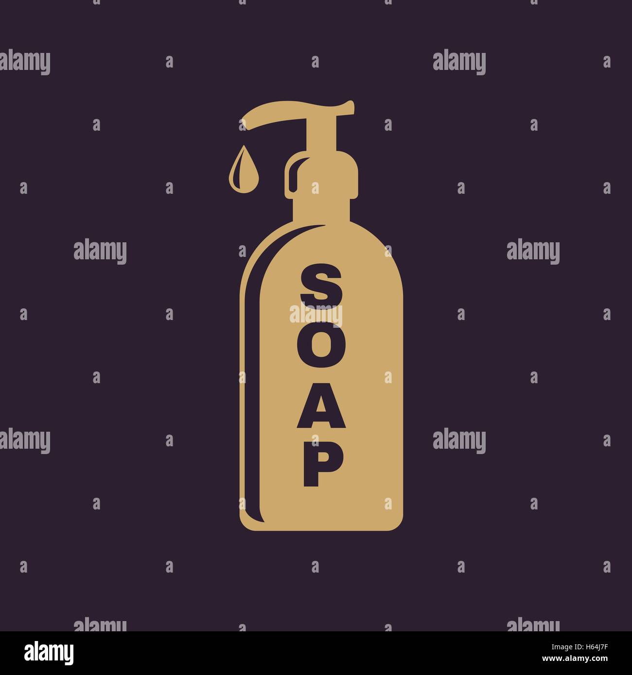 The liquid soap icon. Hand wash symbol. Flat Stock Vector Image & Art ...