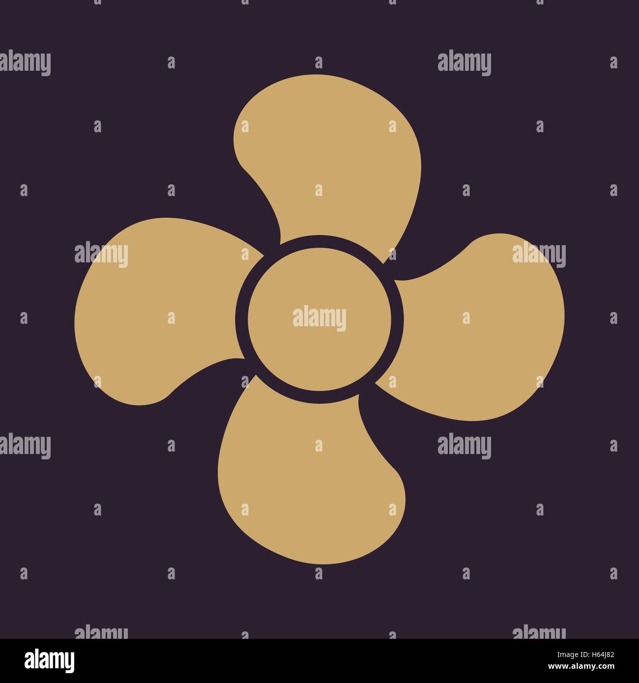 The fan icon. fan, ventilator, blower, propeller symbol. Flat Stock ...