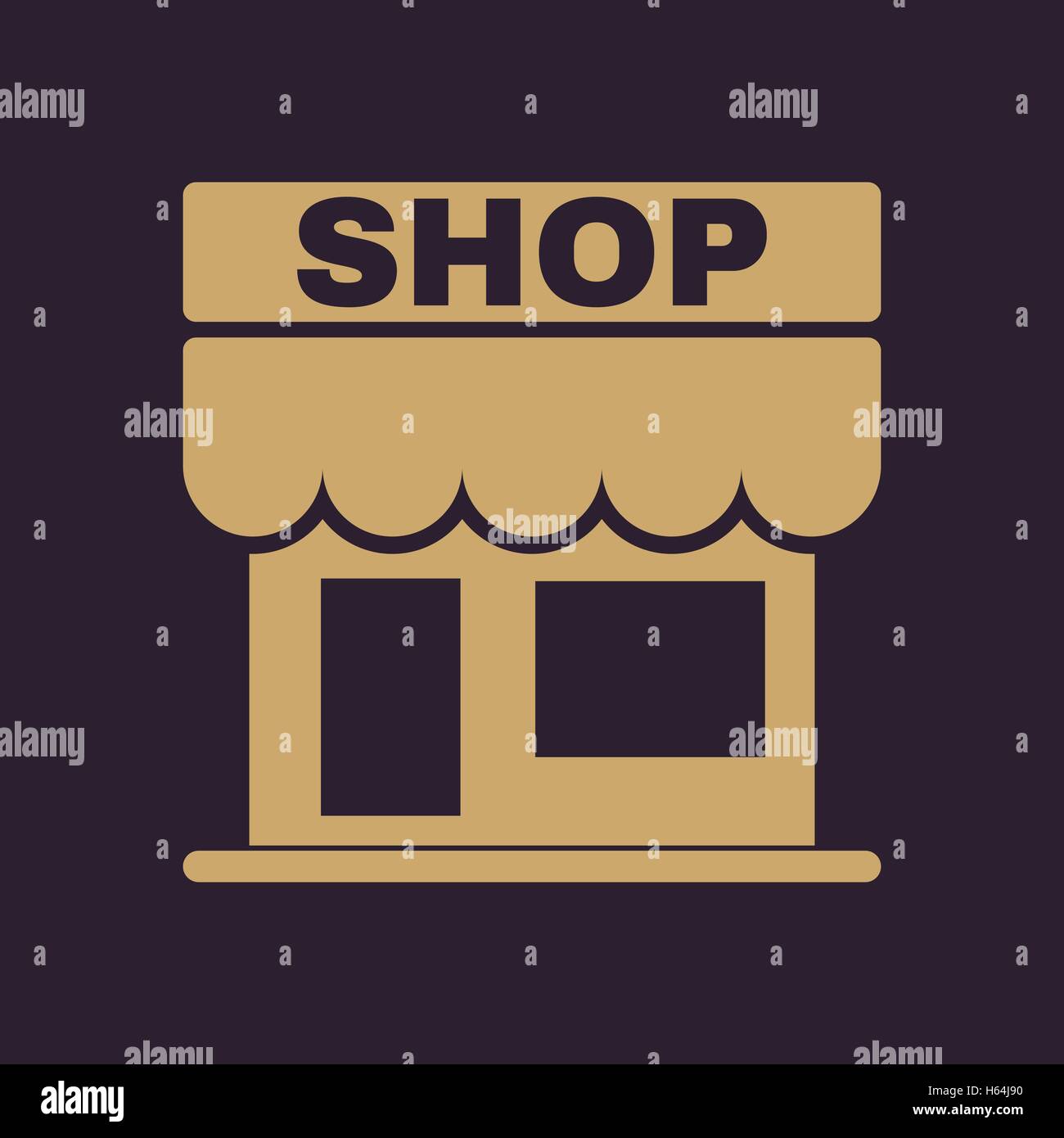 The shop icon. Store symbol. Flat Stock Vector Image & Art - Alamy