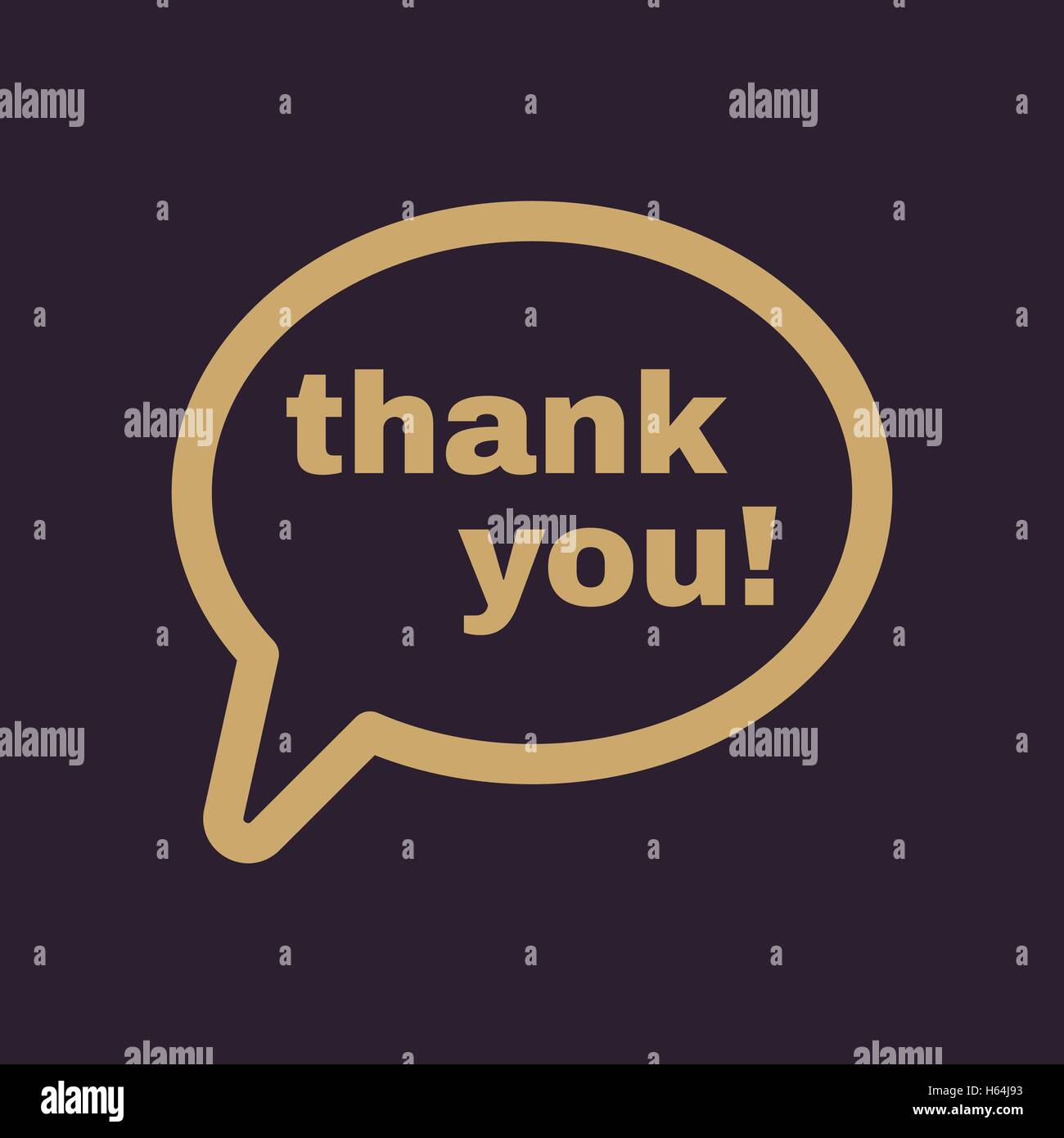 The thank you icon. Thanks symbol. Flat Stock Vector Image & Art - Alamy