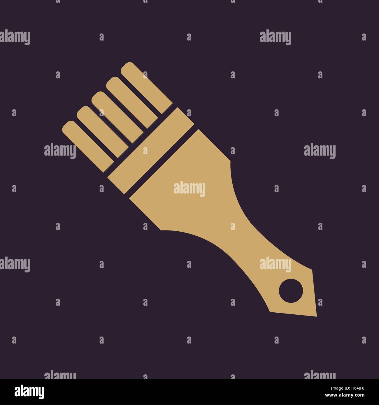The paint brush icon. Painting and renovation, repair, coloring symbol ...