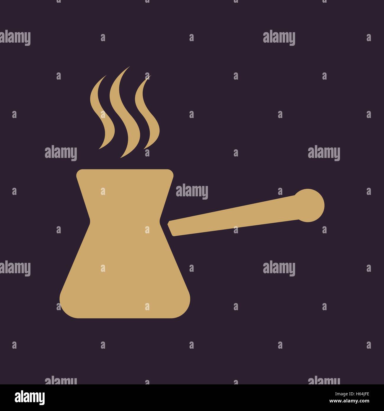 The turk icon. Coffee symbol. Flat Stock Vector Image & Art - Alamy