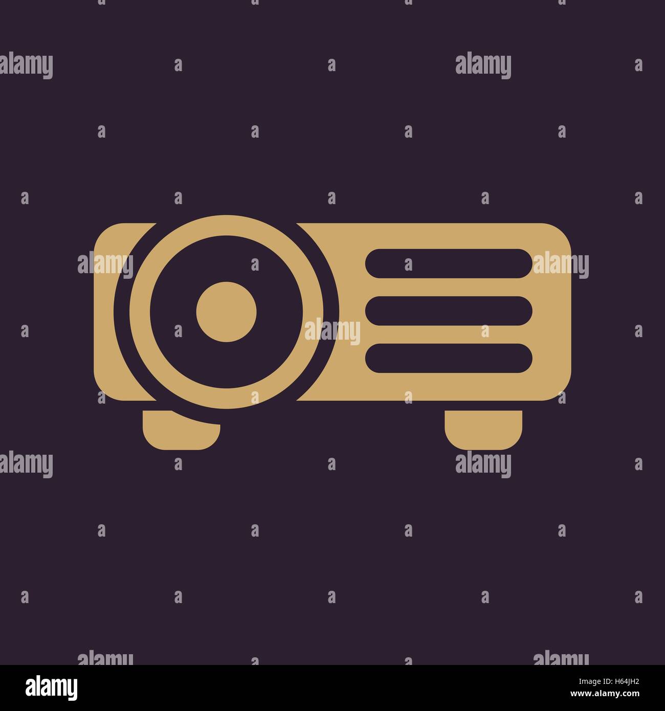 Projector icon cinema device Stock Vector Images - Alamy