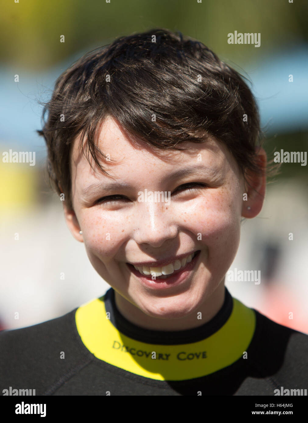 Esther Castle, 14, from Lancaster, who enjoyed a swim with a dolphin ...