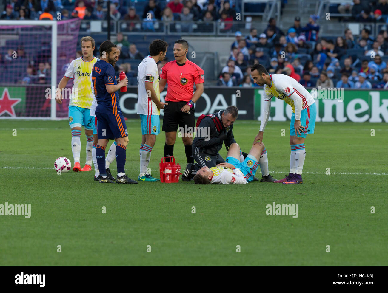 New York, United States. 23rd Oct, 2016. Wil Trapp (20) of Columbus ...