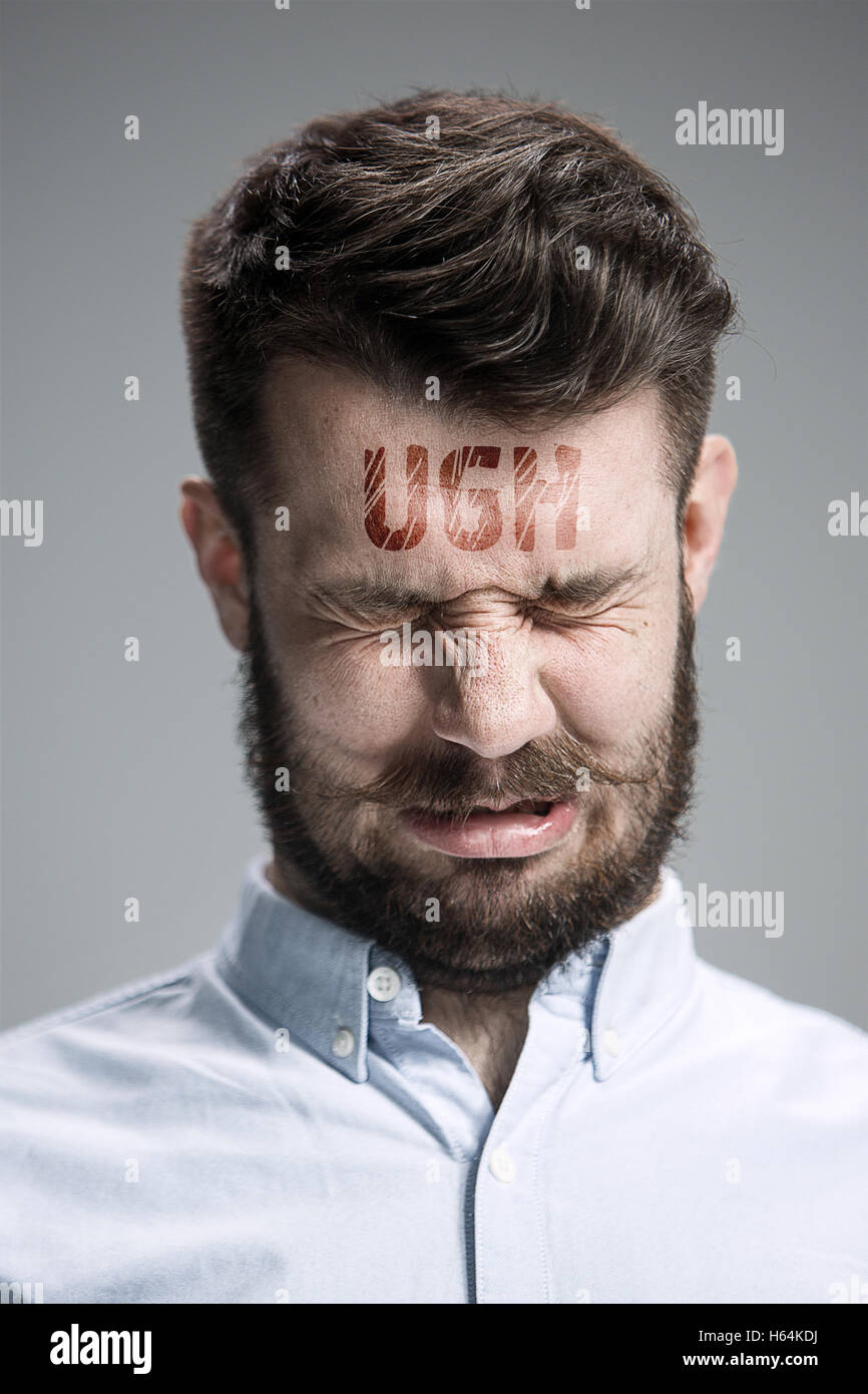 Upset man crying close up hi-res stock photography and images - Alamy