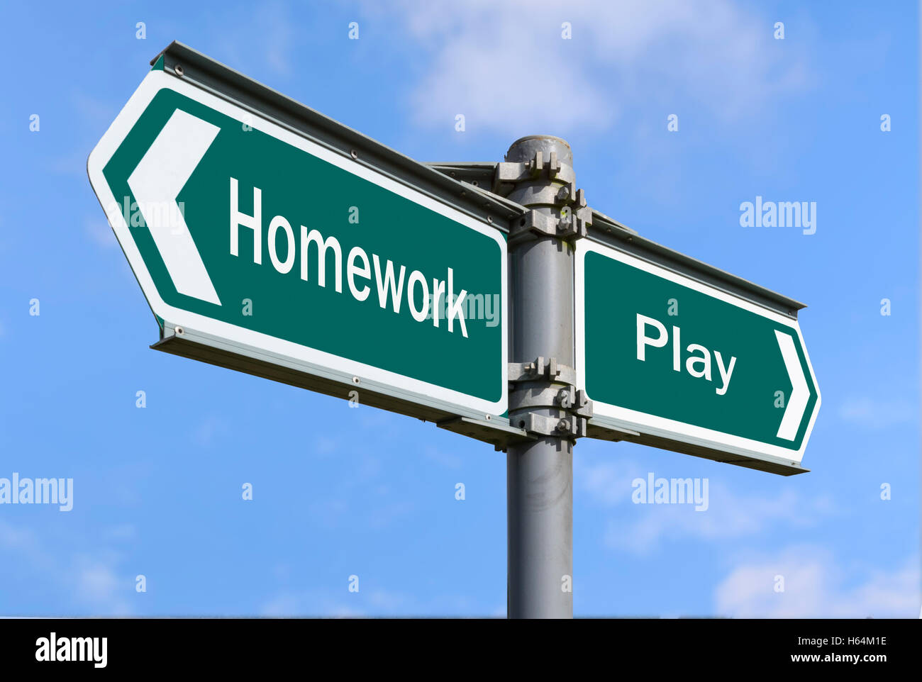 Homework sign hi-res stock photography and images - Alamy