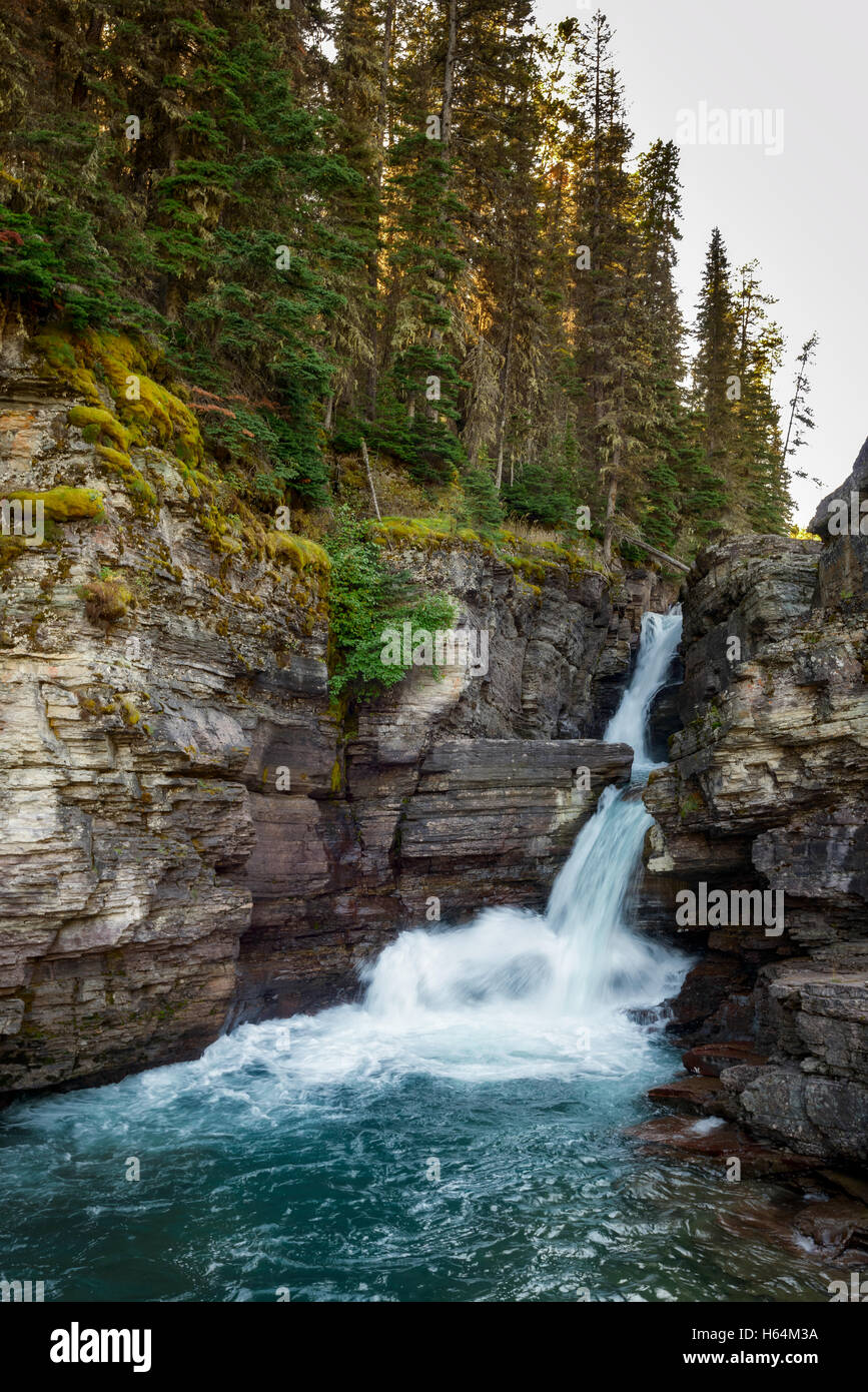 St mary falls glacier national park hi-res stock photography and images ...