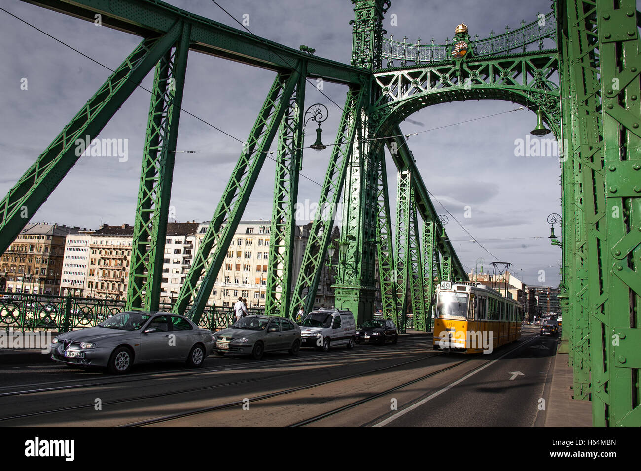 Budapest, capital of Hungary, Bridge of Liberty Stock Photo - Alamy