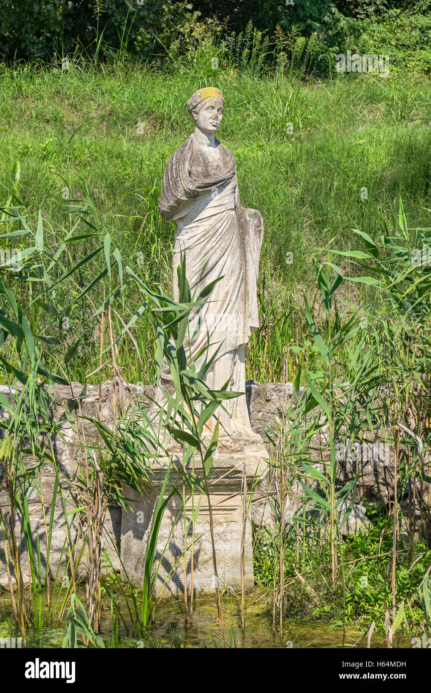 Statue in Archaeological Park of Dion. Pieria, Greece Stock Photo - Alamy