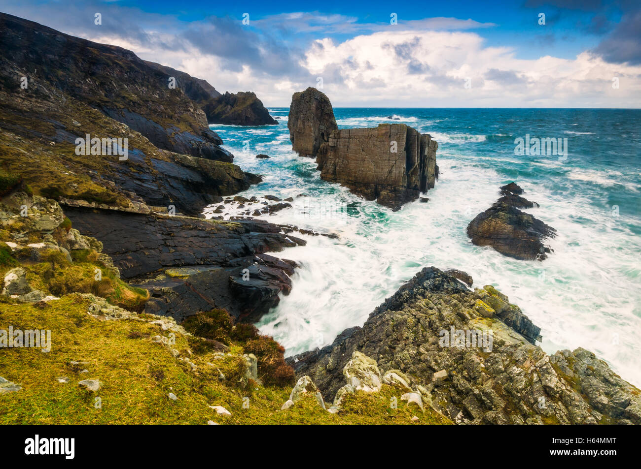 Rocky coast at Port , Co.Donegal, Ireland Stock Photo - Alamy