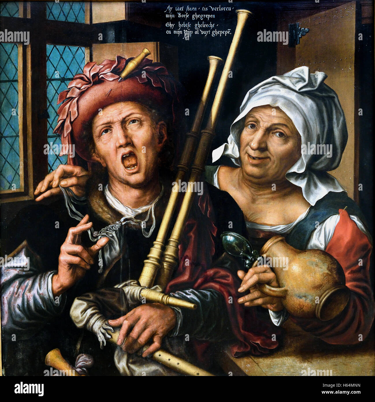 Bagpiper and the Old 1571 Pieter Huys (c.1519–c.1584) was a Flemish ...