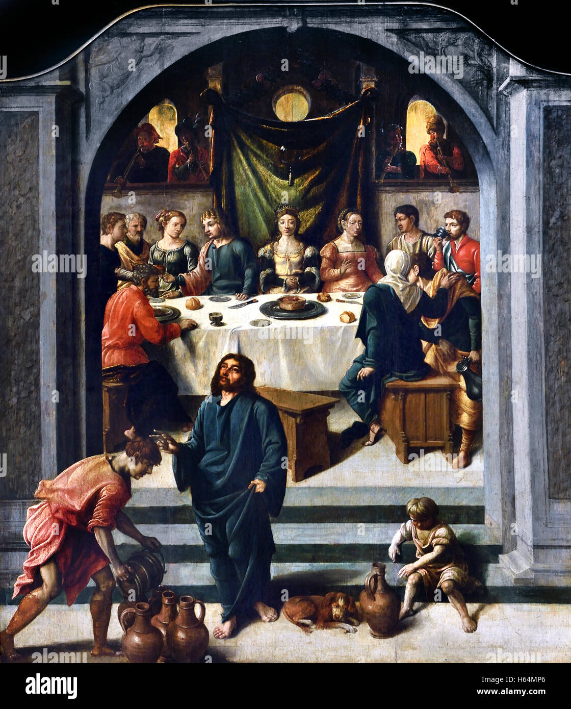 The wedding at Cana by Jan Swart van Groningen 1495 Groningen – 1563 ...