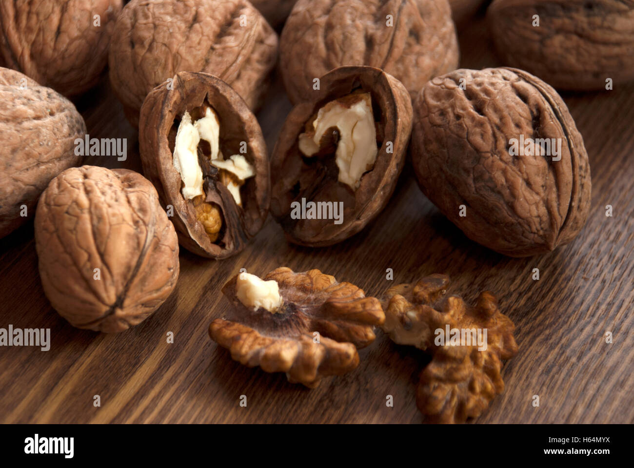 Broken walnuts hi-res stock photography and images - Alamy