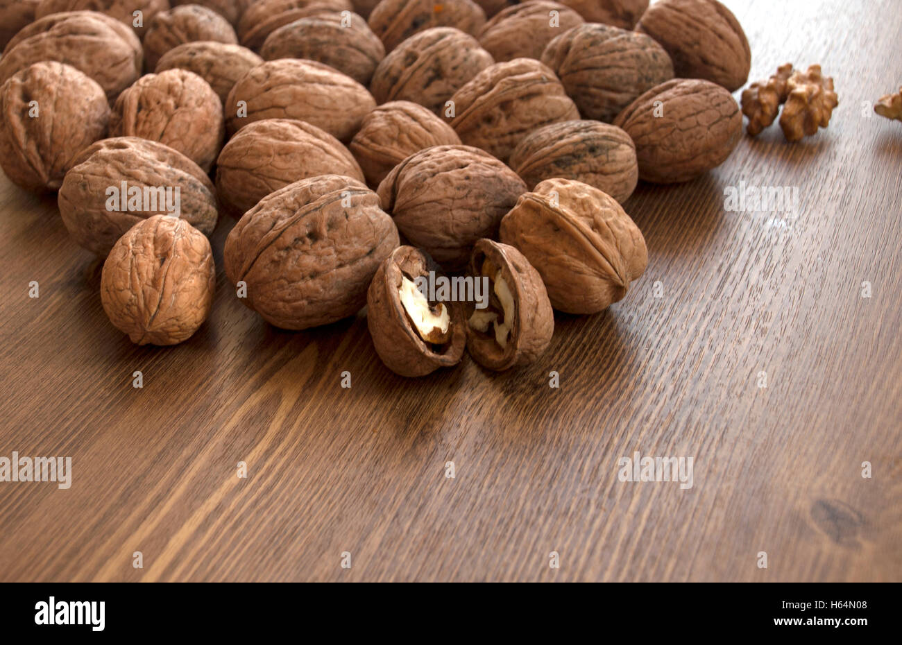 Broken walnuts hi-res stock photography and images - Alamy