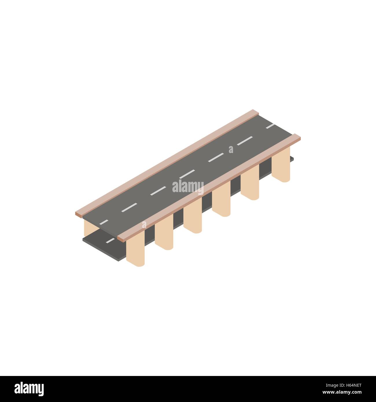 Bridge road icon, isometric 3d style Stock Vector Image & Art - Alamy