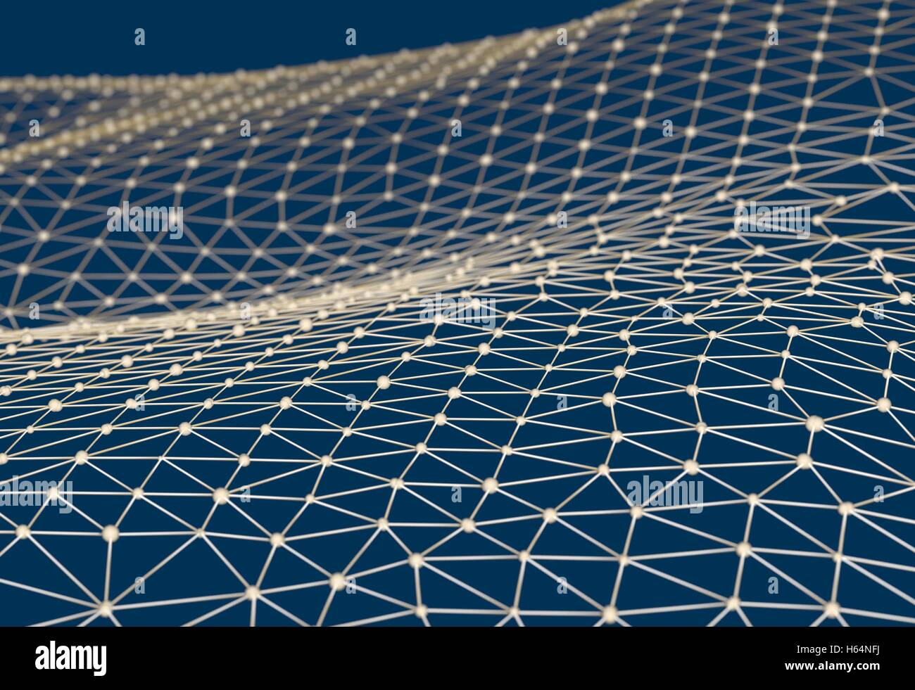 Abstract background of links and connections nodes 3d illustration ...