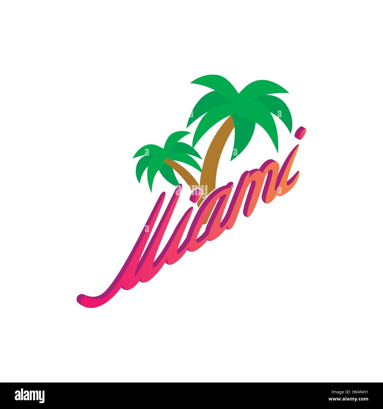 3d landscape palm trees Stock Vector Images - Alamy