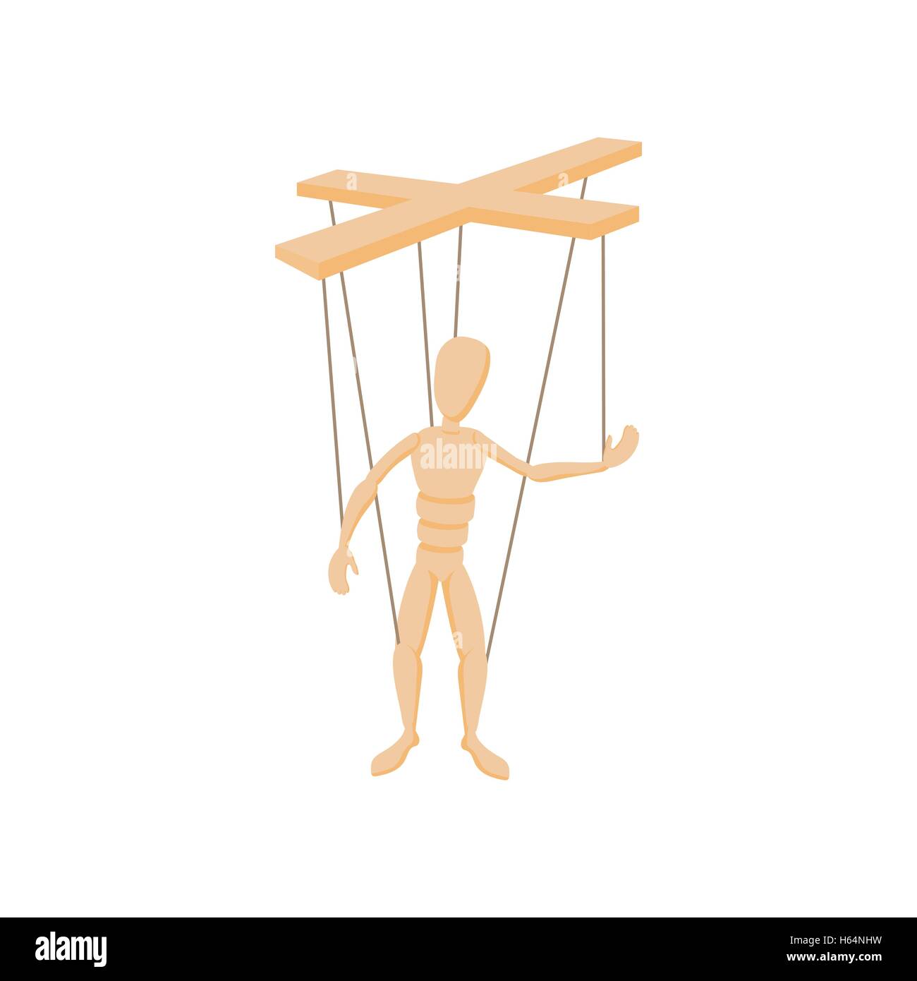 Puppet icon in cartoon style Stock Vector Image & Art - Alamy