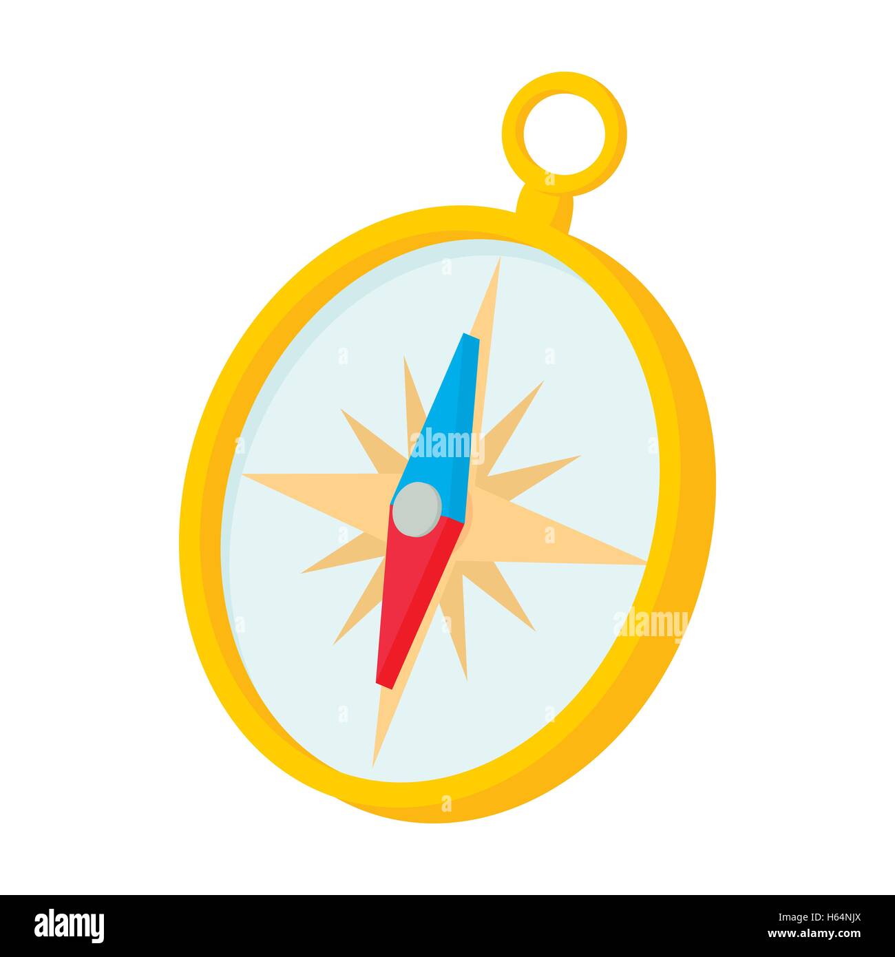 Gold compass icon in cartoon style Stock Vector Image & Art - Alamy
