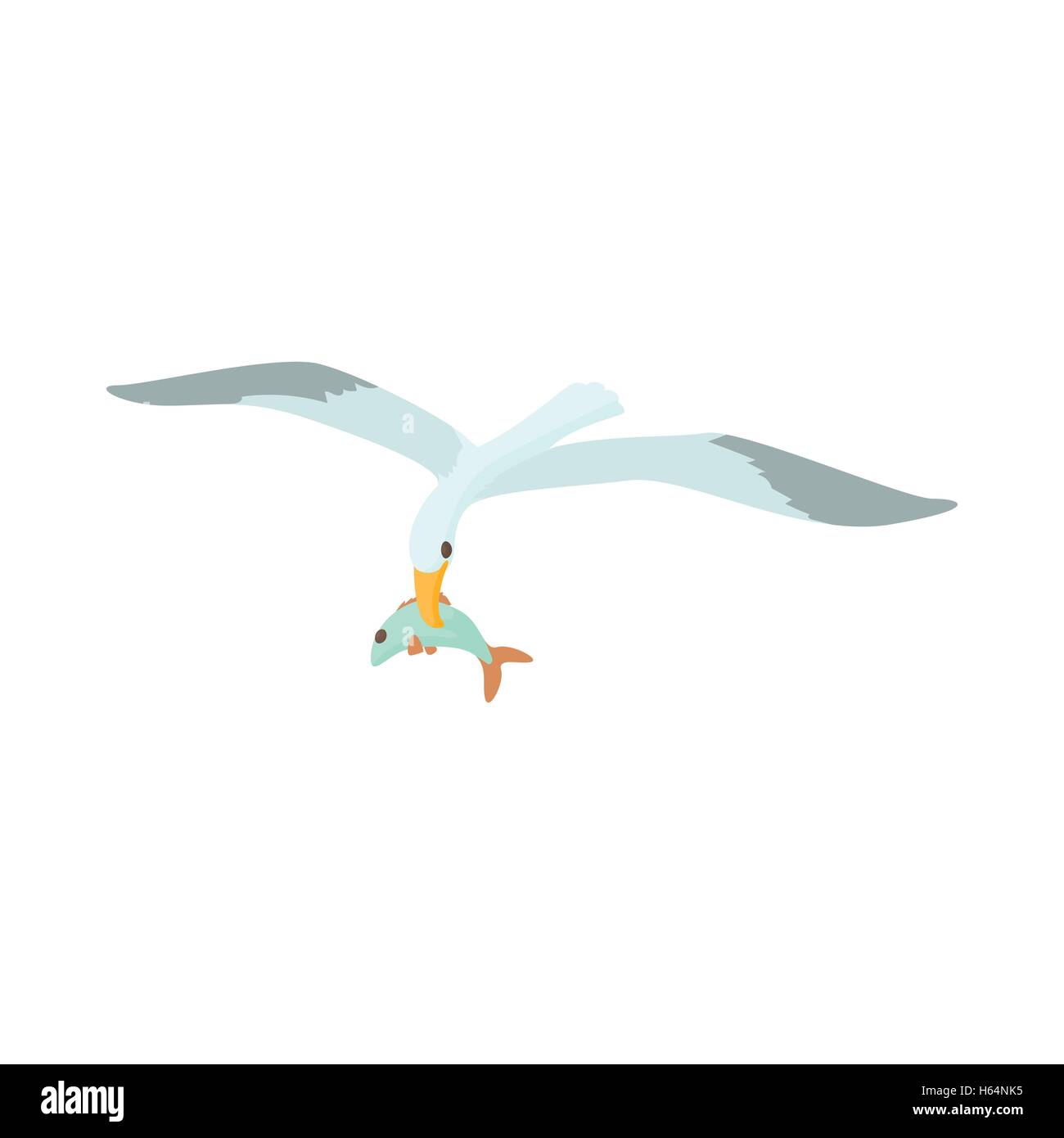 Seagull flying ocean in Cut Out Stock Images & Pictures - Alamy