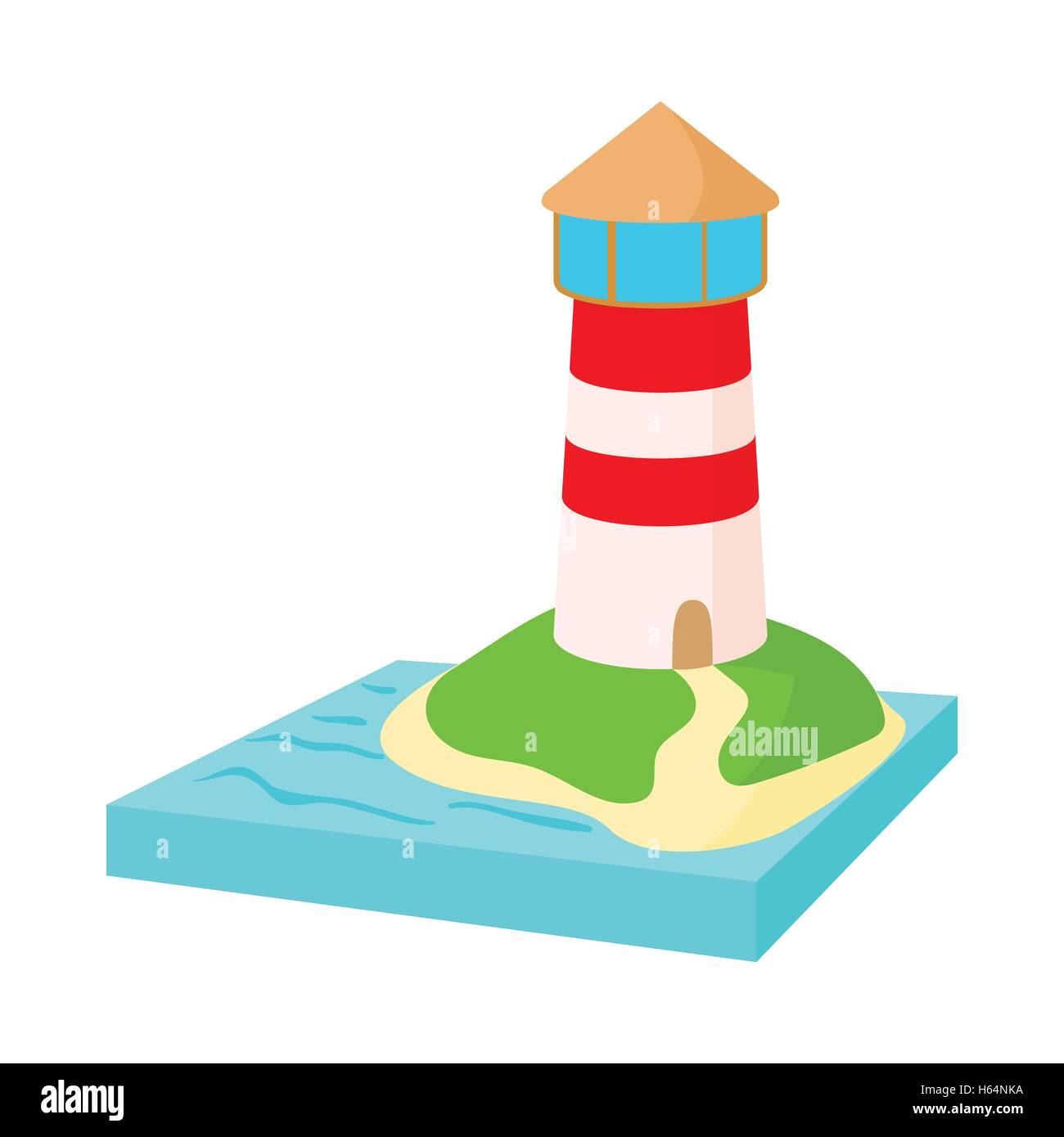 Beautiful shore sea lighthouse Stock Vector Images - Alamy
