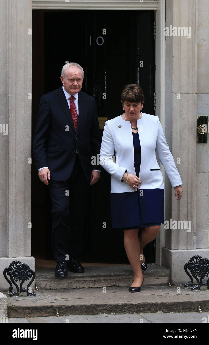 First Minister of Northern Ireland Arlene Foster and Deputy First ...
