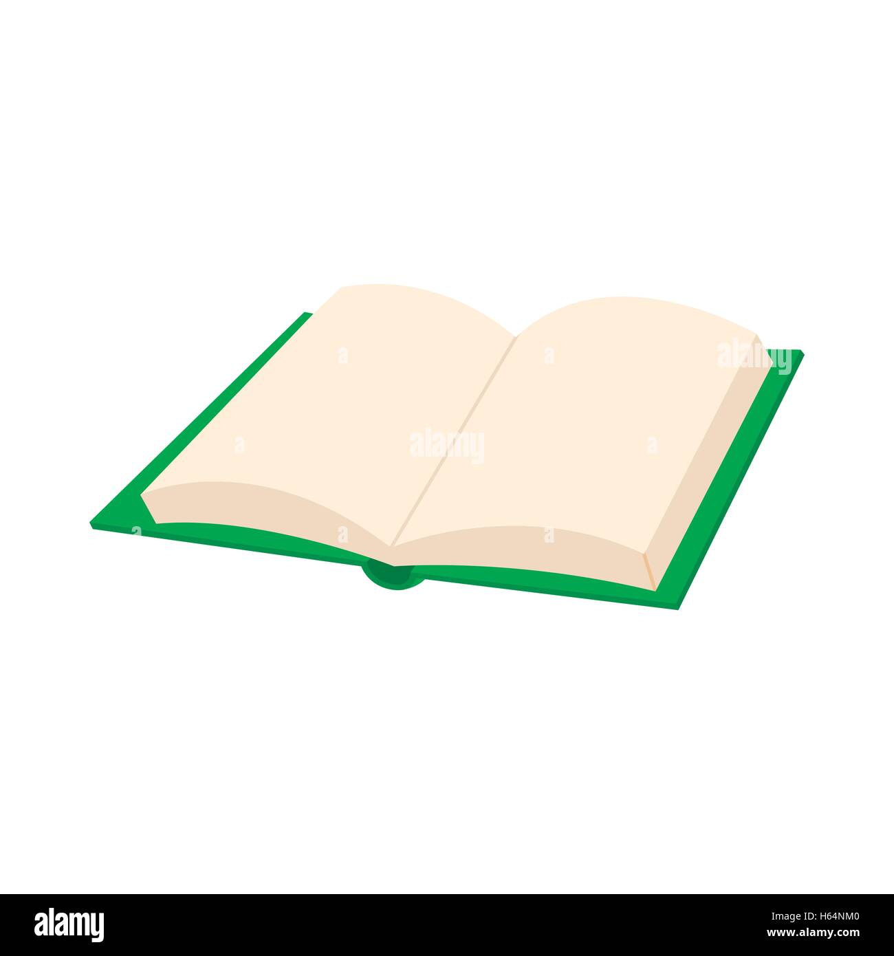 Opened blank book icon, cartoon style Stock Vector Image & Art - Alamy