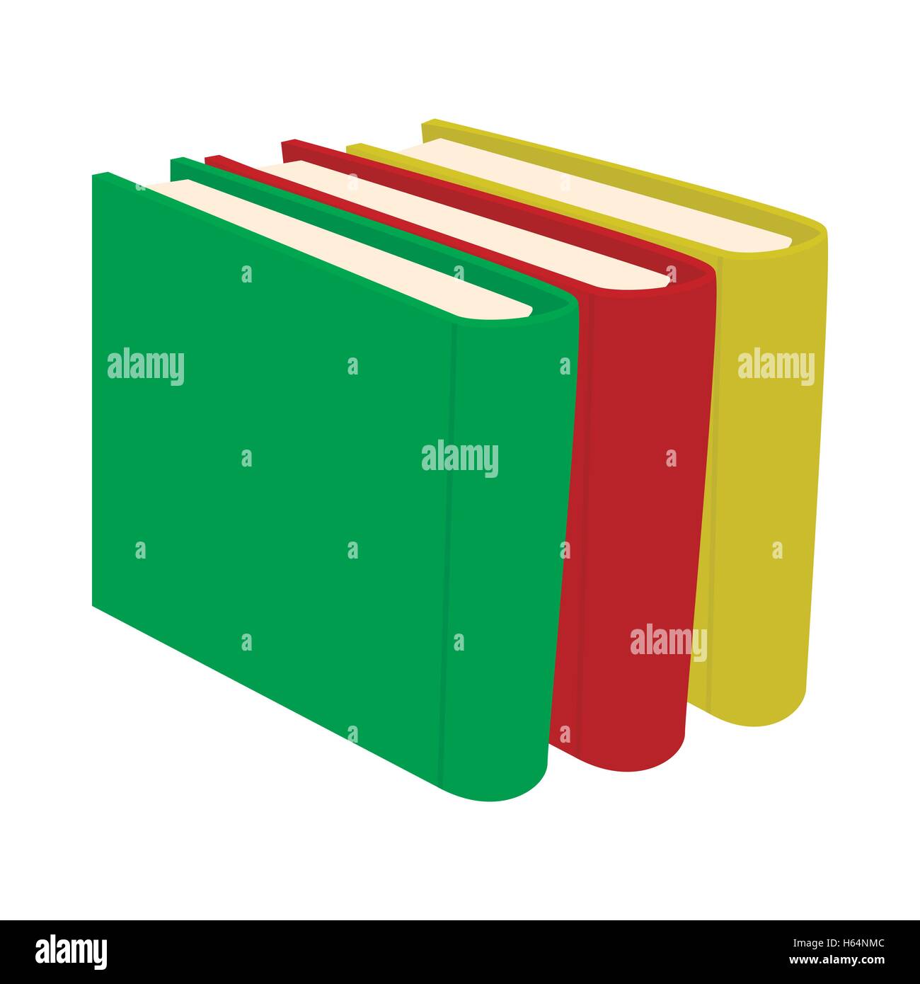 Stack of books icon in cartoon style Stock Vector Image & Art - Alamy