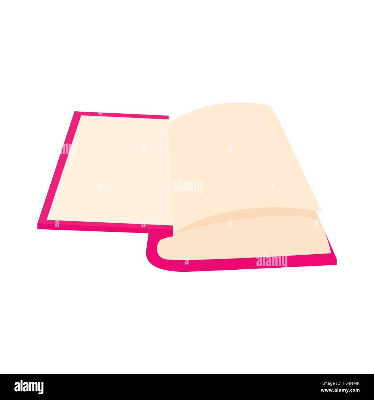 Opened book icon in cartoon style Stock Vector Image & Art - Alamy